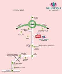 Modi Builders Modi Lotus Homes Map - Nagaram, Hyderabad Location Map