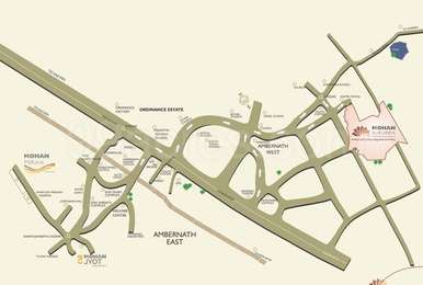 Mohan Group Mohan Suburbia Map - Ambernath West, Mumbai Location Map