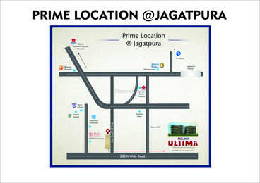 Mojika Group Mojika Ultima Map - Jagatpura, Jaipur Location Map
