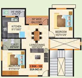 2 BHK Apartment / Flat for sale in Moksha Shiva Sai Apartment Hosur ...