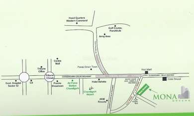 Mona Townships Pvt Ltd Builders Mona Greens Map - Zirakpur, Chandigarh ...