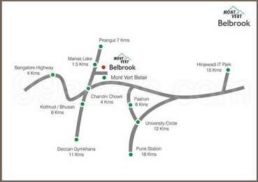 Mont Vert Builders Mont Vert Belbrook Map - Bhugaon, Bavdhan Location Map