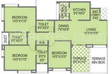 2 BHK / Bedroom Apartment / Flat for rent in Mont Vert One Wakad Pune ...