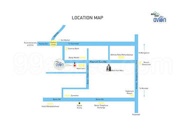 Mont Vert Builders Mont Vert Avion Map - Pashan, Pune Location Map