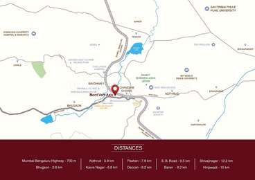 Mont Vert Builders Mont Vert Axis Map - Bavdhan, Pune Location Map