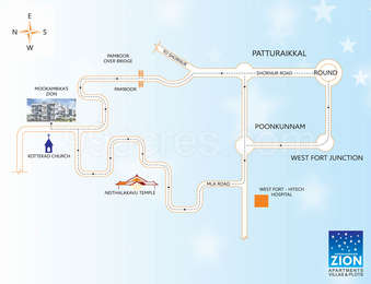 Mookambika Homes and Apartments Mookambikas Zion Map - Kottekkad ...