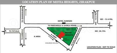 Motia Developers Motia Heights Map - Zirakpur, Mohali Location Map