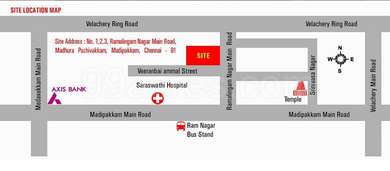 MSP Homes MSP Lotus Park Map - Madipakkam, Chennai South Location Map