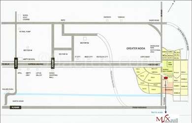 MSX Group MSX Mall Map - Sector 31 Greater Noida Location Map
