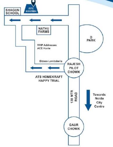 MTC Constructions MTC Arambh Map - Sunpura, Greater Noida Location Map
