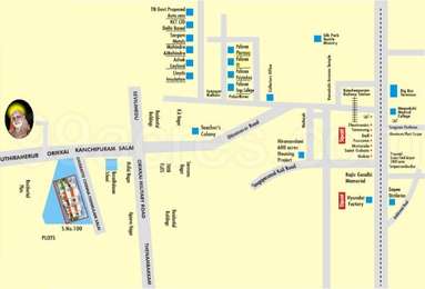 Mudhra Homes Builders Mudhra Aiswaryam Map - Uthiramerur, Kanchipuram ...