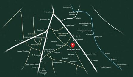 Mukta Homes Mukta Baikunth Villa Map - Balianta, Bhubaneswar Location Map