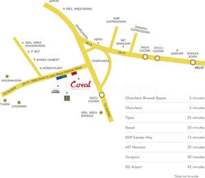 MVL Builders MVL Coral Map - Alwar Bypass Road, Bhiwadi Location Map