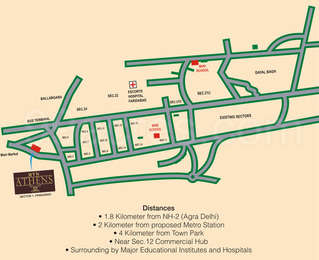 MVN Infrastructure MVN Athens Map - Shiv Colony, Faridabad Location Map