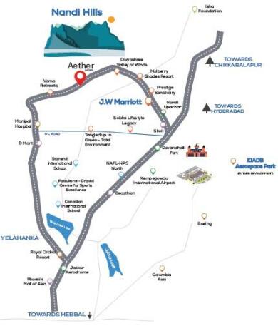 Mythreyi Developers Mythreyi Aether Map - Nandi Hills, Chikkaballapur ...