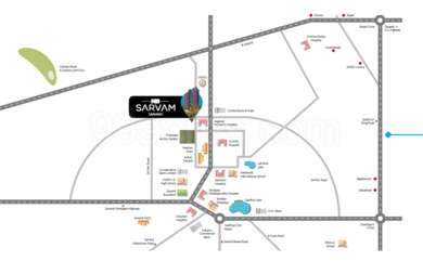 NB Group Ahmedabad NB Sarvam Map - Sanand, Ahmedabad West Location Map