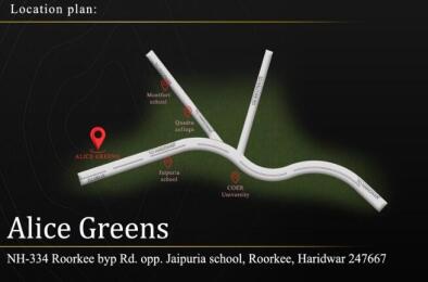 Nafees Gagan Grover Alice Greens Map - Haridwar Roorkee Road, Haridwar ...