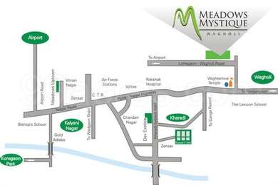 Nagpal Group Nagpal Meadows Mystique Map - Wagholi, Pune Location Map