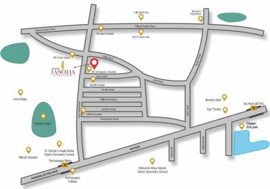 Nahar Foundations Nahar Jasoda Map - Kilpauk, Chennai Central Location Map