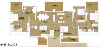 3 BHK Apartment / Flat for sale in Nahar F Residences Balewadi Pune ...