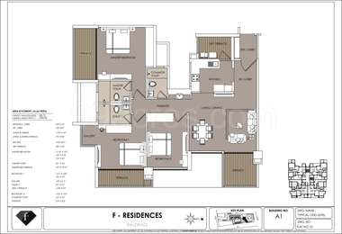 3 BHK Apartment / Flat for sale in Nahar F Residences Balewadi Pune ...