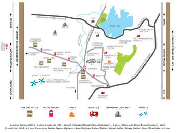 Nahar Group Nahar Cayenne Map - Mhada Colony, Mulund Location Map