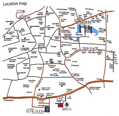 Nakshatra Builders Tirupati Smriti Nilayam Map - Vedantha Puram ...