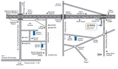 Nandan G Orbit Associates Nandan Astra Map - Wakad, Pune Location Map