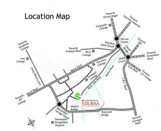 Nandan Buildcon Nandan Eduraa Map - Erandwane, Pune Location Map