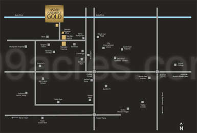 Nandan Buildcon Nandan Harsh Paradise Gold Map - Aundh, Pune Location Map