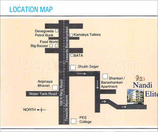 Nandi Builders Nandi Elite Map - Banashankari Stage 3, Bangalore ...