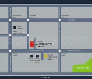 Nanik Group Nanik Ashtavinayak Arzoo Map - Mankapur, Nagpur Location Map