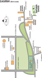 Nanu Estates Nanu Sapana Oasis Map - Borda, Margao Location Map