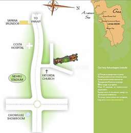 Nanu Estates Goa Nanu Sapana Greens Map - Fatorda, Goa Location Map