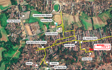 Nanu Estates Nanu Sapana Privy Map - Borda, Margao Location Map