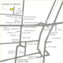 Narayan Realty Narayan Residency Map - Dahej, Bharuch Location Map