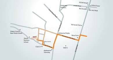 Narayankrupa Krupal Bachpan Map - Shela, Ahmedabad West Location Map