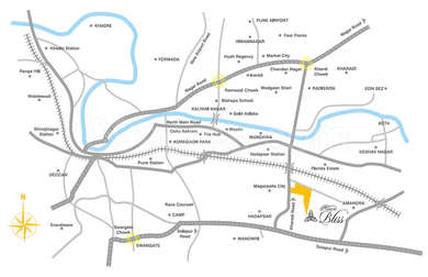 Naren Group Builders Naren Bliss Map - Hadapsar, Pune Location Map