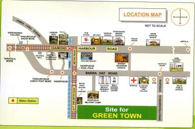 Naskar Land Developer Naskar Green Town Map - Joka, Kolkata South ...