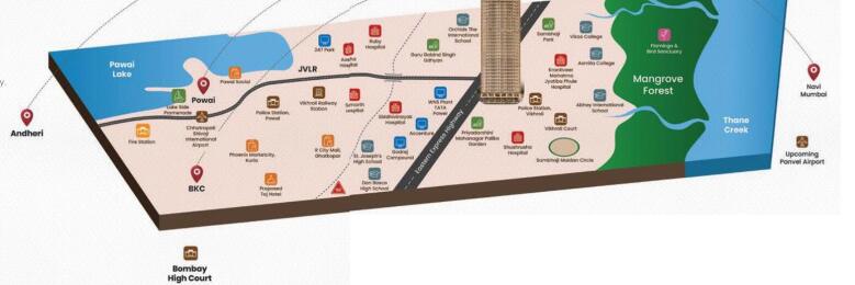 Natasha Developers Natasha Atlantis Map - Vikhroli East, Mumbai ...