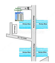 National Builders National Puzhayoram Map - Aluva, Kochi Location Map