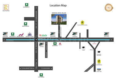 National Builders National Royal Palace Map - Edapally, Kochi Location Map