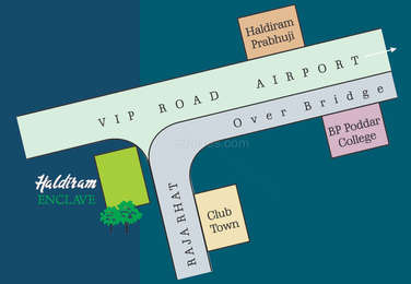 Natural Group Builders Natural Haldiram Enclave Map - VIP Road, Kolkata ...