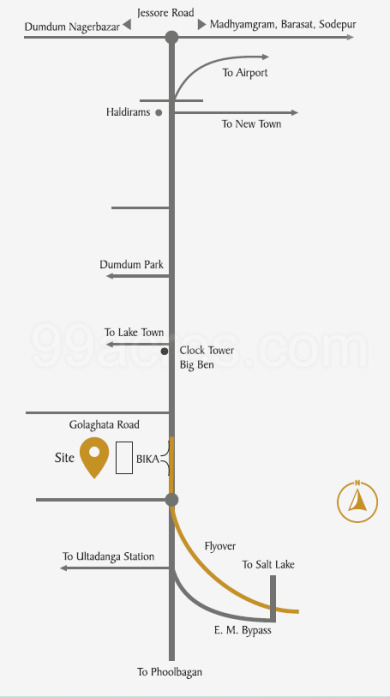 Natural Group Builders Natural Luxuria Map - Lake Town, Kolkata North ...