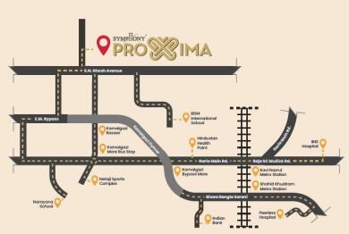 Natural Projects Symphony Proxima Map - Ramchandrapur, Kolkata South ...