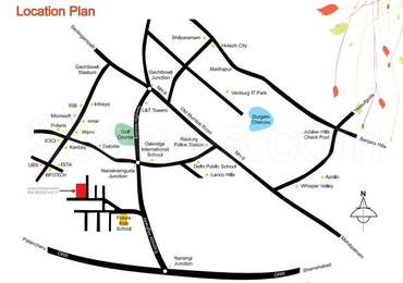 Navanaami Projects Navanaami Residency Map - Financial District ...