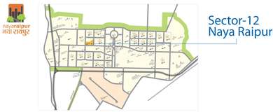 Naya Raipur Development Authority NRDA Residential Plots Map - Barauda, Raipur Location Map