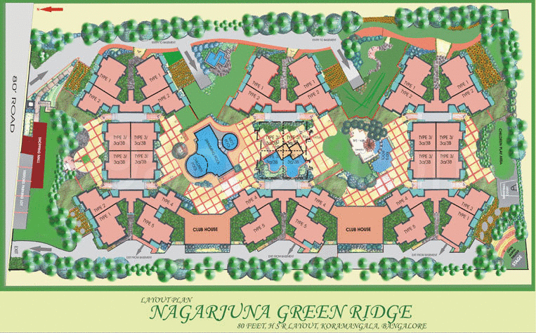 NCC Urban infrastructures Builders NCC Urban Nagarjuna Greenridge Floor ...