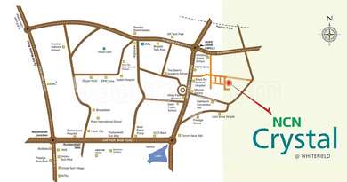 NCN Developers NCN Crystal Map - Whitefield, Bangalore Location Map