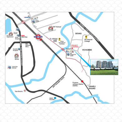 Neel Vastu Ekdant Residency Map - Panvel, Navi Mumbai Location Map